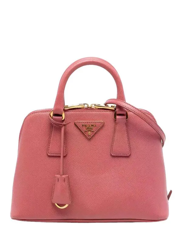 Prada Saffiano Lux Promenade Satchel - Pink
