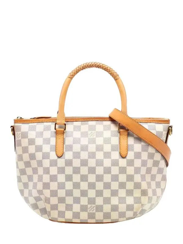 LOUIS VUITTON 2014 Damier Azur Riviera Pm Satchel - White