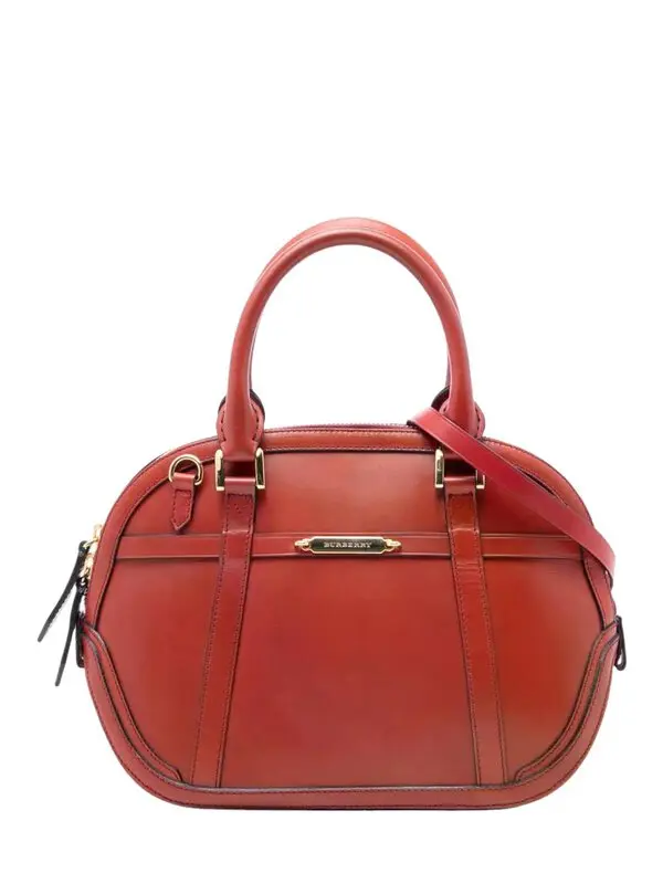 Burberry Small Calfskin Bridle Orchard Satchel - Red