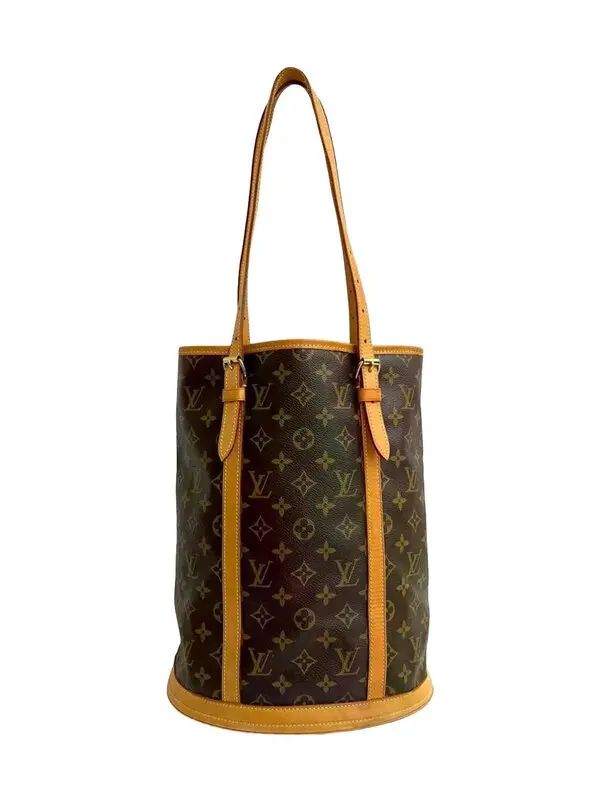 LOUIS VUITTON 2000 Monogram Gm Bucket Bag - Brown