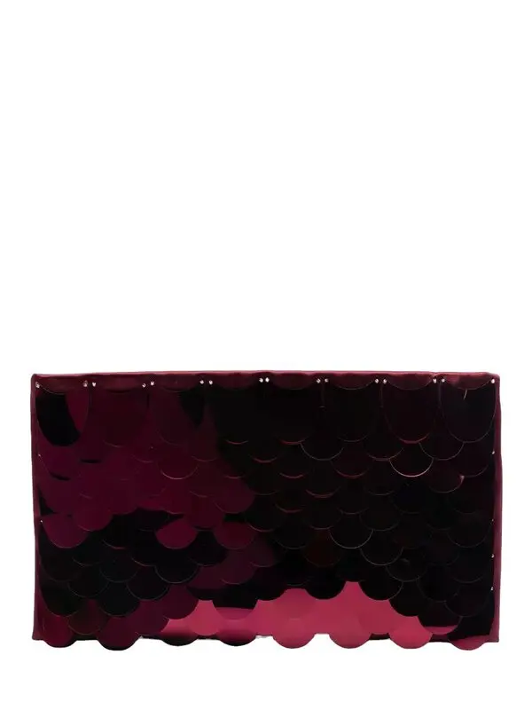 Prada 2000-2026 Raso Paillettes Clutch Bag - Red