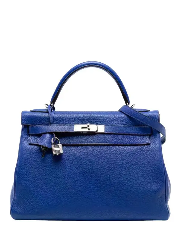 Hermès 2014 Clemence Kelly Ii Retourne 32 Satchel - Blue