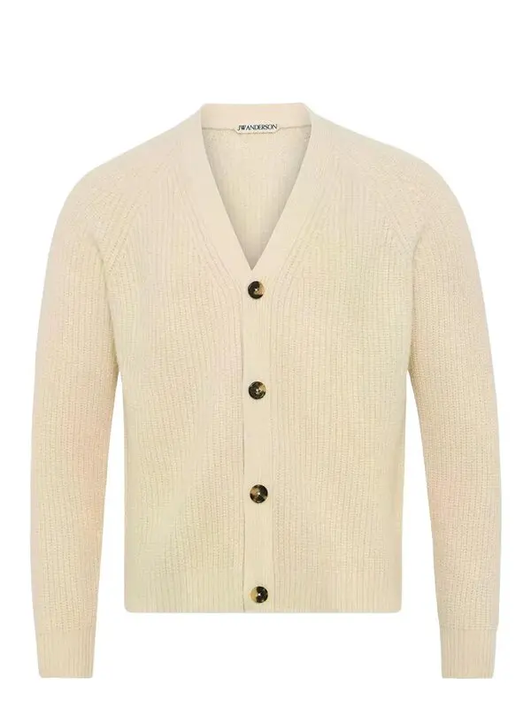 JW Anderson V-neck Button-fastening Cardigan - Neutrals