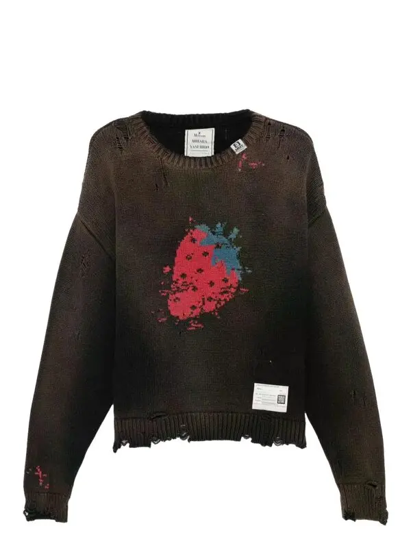 Mihara Yasuhiro Graphic Jumper - Brown