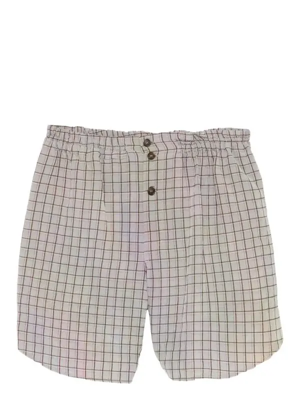 HED MAYNER Plaid Shorts - Neutrals
