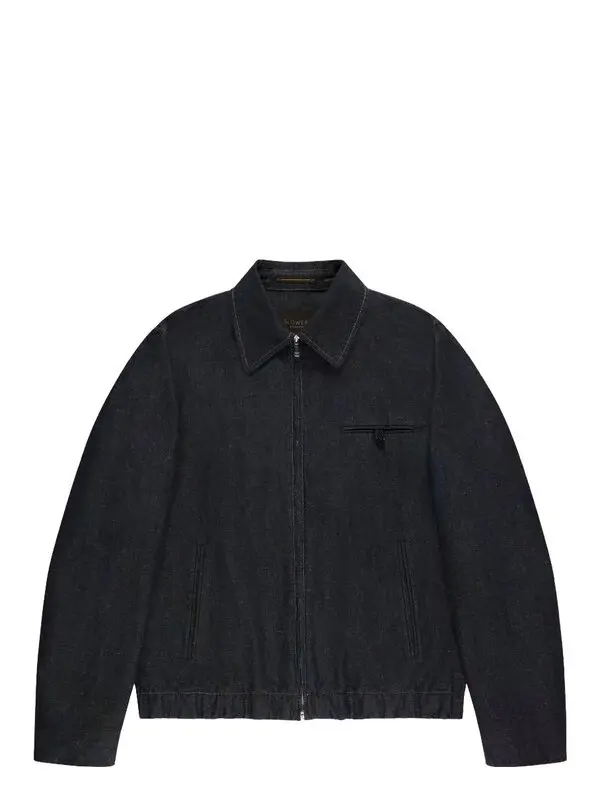 Montedoro Primo Denim Bomber Jacket - Blue