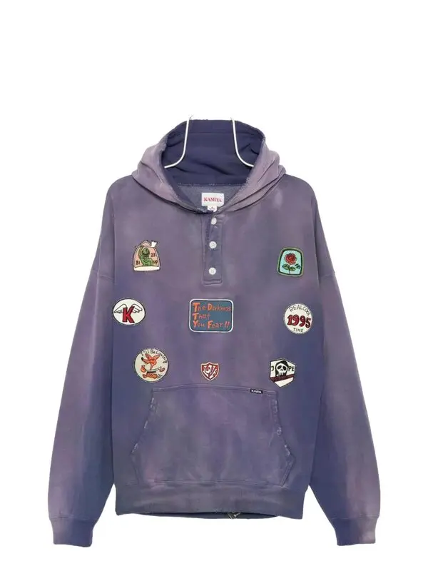 KAMIYA Patch Hoodie - Purple