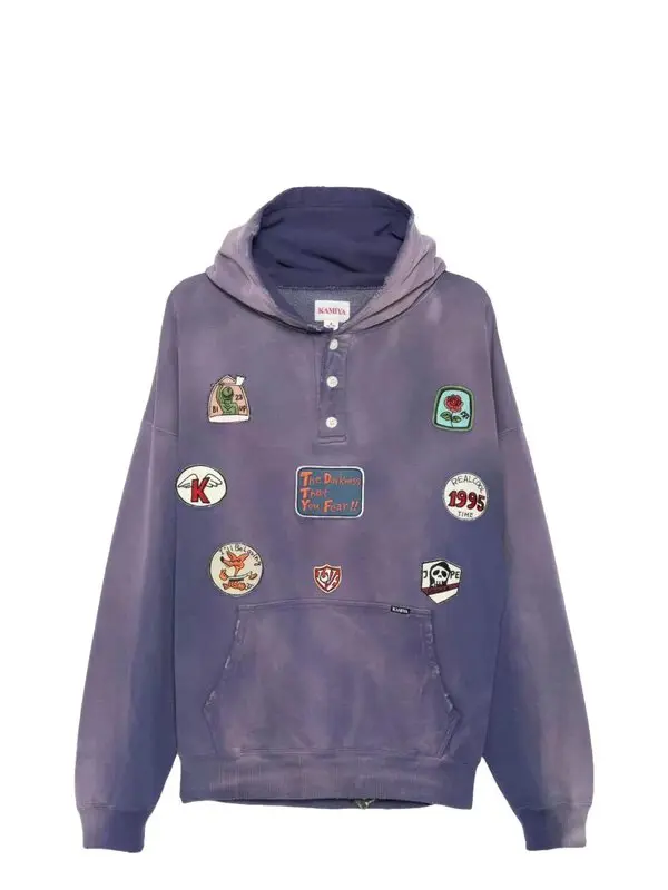 KAMIYA Patch Hoodie - Purple
