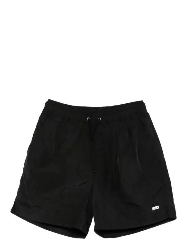 AUTRY Drawstring-waist Shorts - Black
