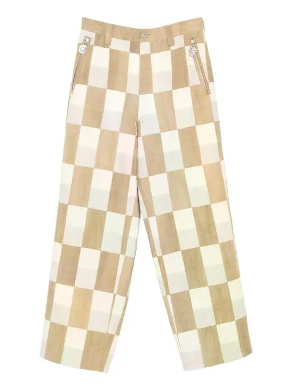 GARÇON BY GARÇON Checked Trousers - Neutrals