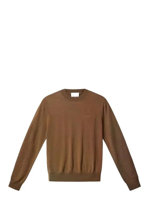 MARANT Basile Embroidered Sweater - Brown