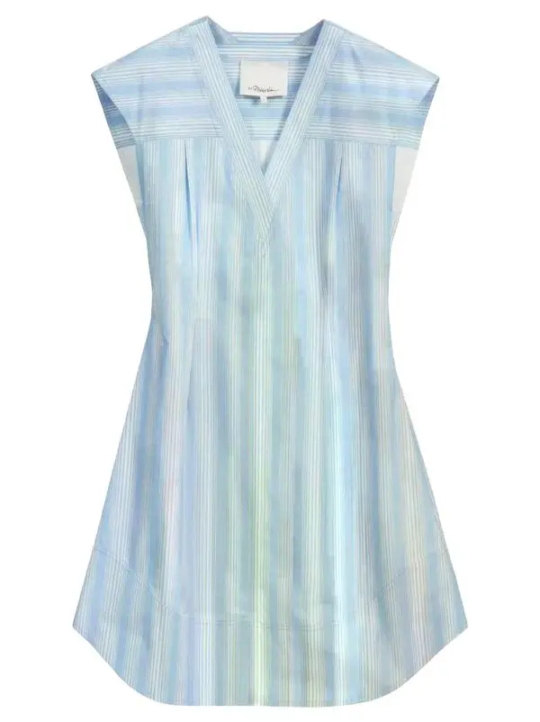 3.1 Phillip Lim Striped Mini Dress - Blue