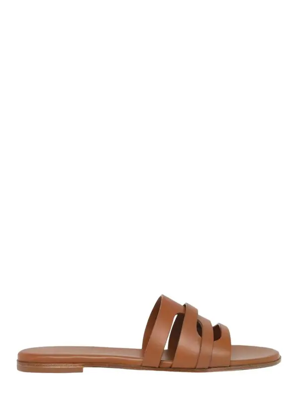 GIANVITO ROSSI Nora Strappy Sandals - Brown
