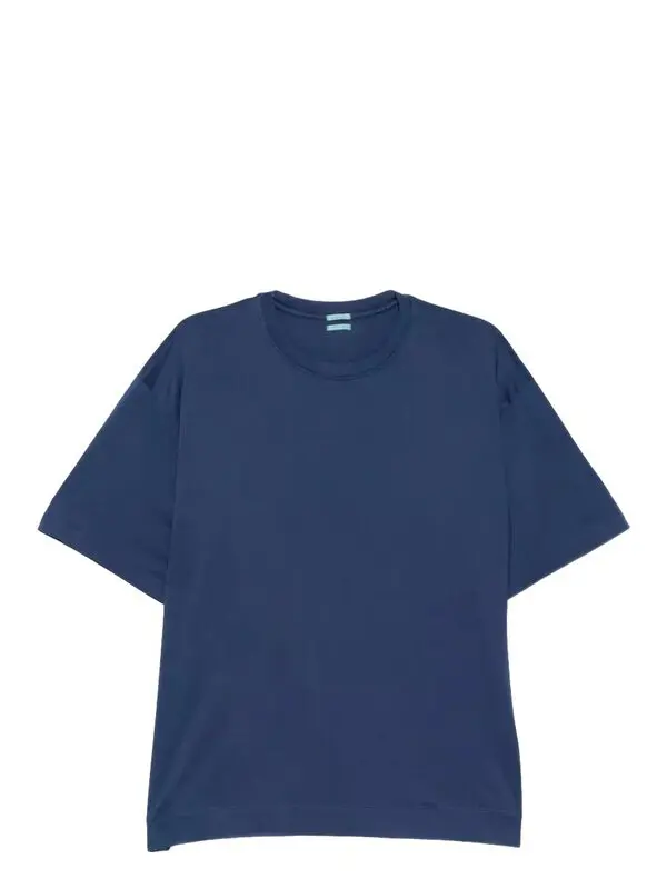 Massimo Alba Short-sleeve Cotton T-shirt - Blue