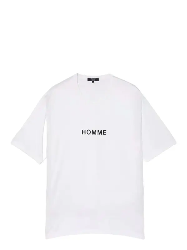 Comme Des Garçons Logo-print T-shirt - White