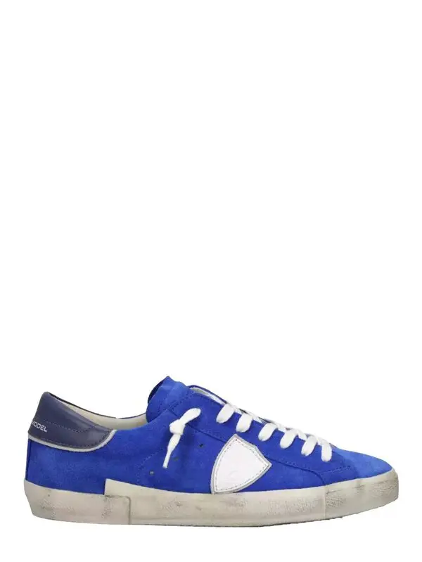 Philippe Model Prsx Low-top Leather Sneakers - Blue