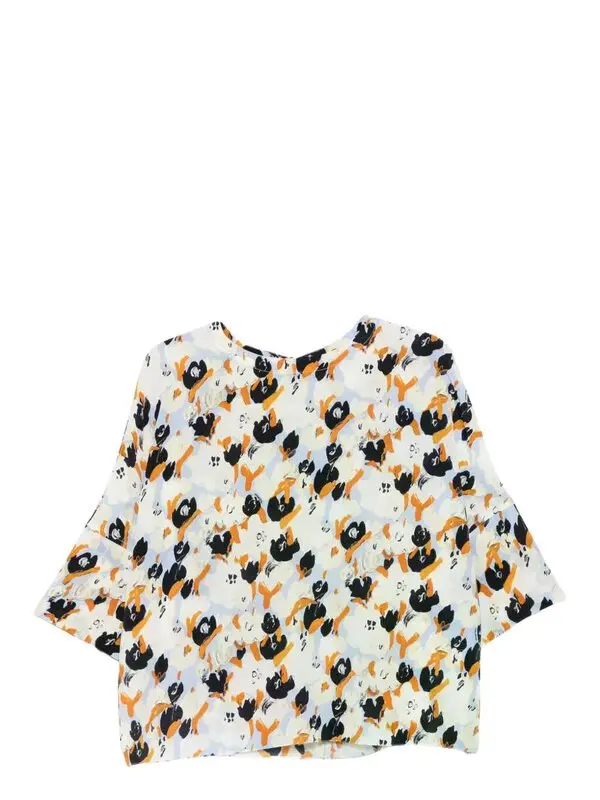 Marni Floral-pattern Blouse - Blue