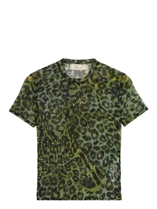 Blumarine Animal-pattern Blouse - Green