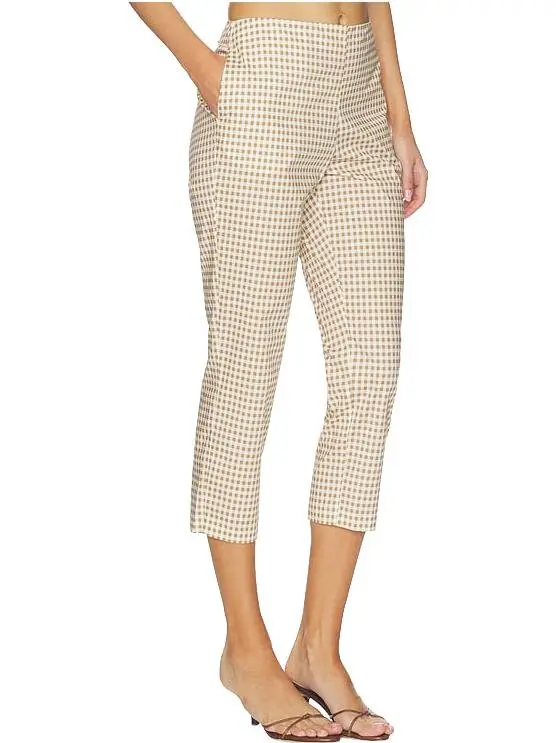 Caroline Constas Andi Capri Pants - Beige