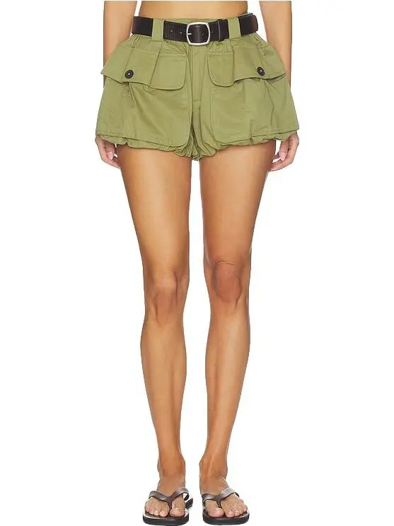 Sea Andrea Workwear Bubble Shorts - Army