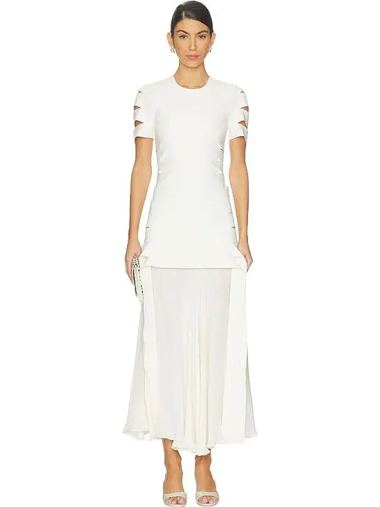 Simkhai Laken Knit Maxi Dress - Ivory