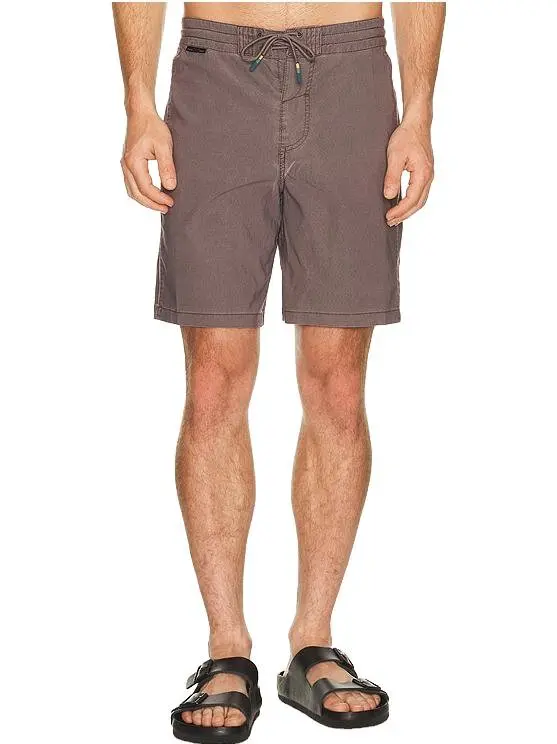 DARK SEAS Go To Panel Boardshort - Brown
