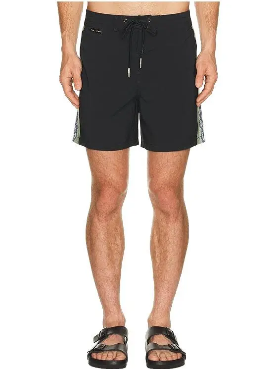 DARK SEAS Intercoastal Boardshort - Black