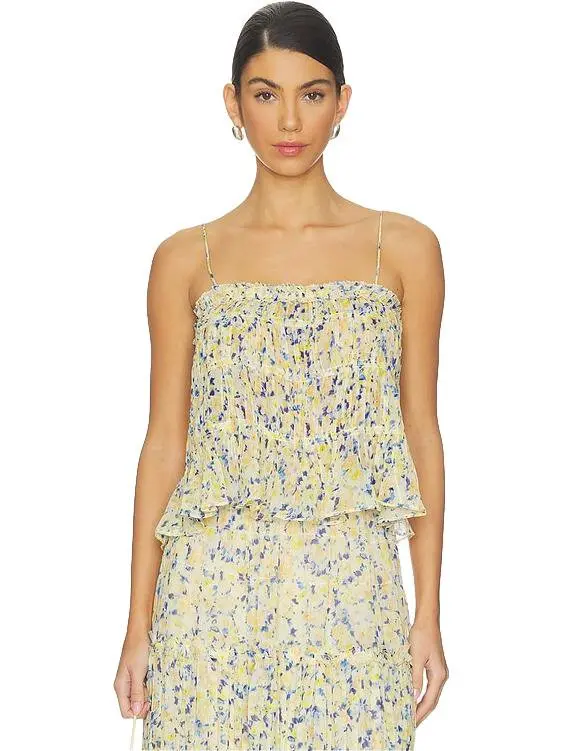 Ulla Johnson Florian Silk Tank Top - Daffodil