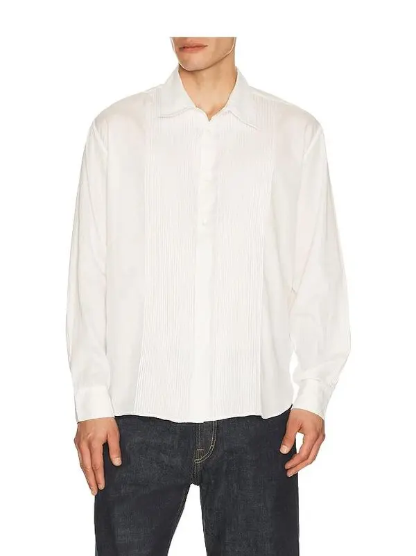 Our Legacy Promise Shirt In White - Ivory Cloud