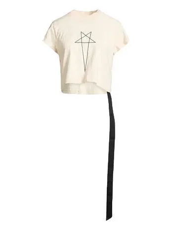 Rick Owens Printed Cotton T-shirt - White