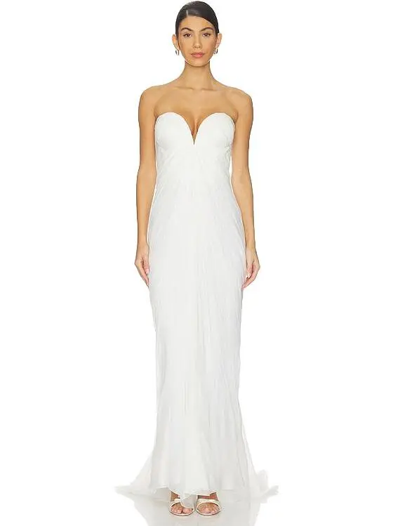 MARIA LUCIA HOHAN Esteri Bridal Gown - Pearl White