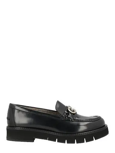 FERRAGAMO Ofelia Lug Loafers - Black