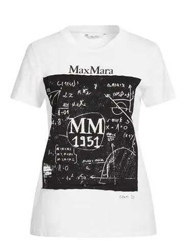 Max Mara T-shirt In Cotton Jersey - White
