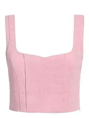 Pinko Crepe Crop Top - Pink