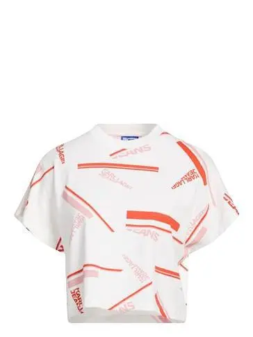 Karl Lagerfeld Printed Organic Cotton T-shirt - White