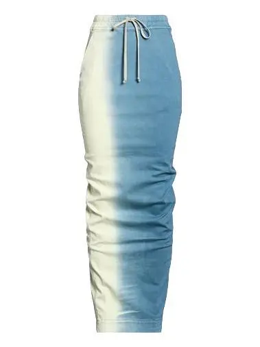 Rick Owens Denim Pencil Skirt - Blue