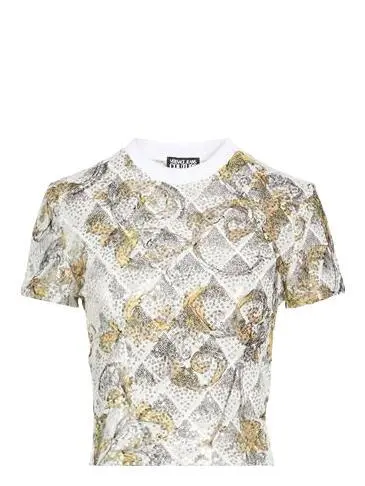 Versace T-shirt With Signature Print - White