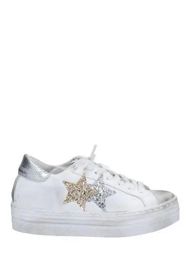2STAR Soft Leather Sneakers - White