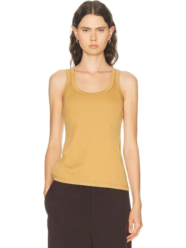 LEMAIRE Rib Tank Top - Ochre