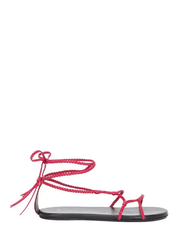 JUDE Atlas Sandal - Red Woven Leather