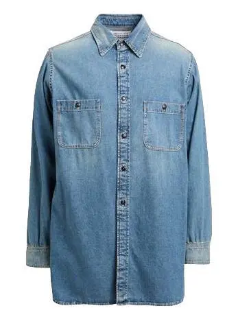 MAISON MARGIELA Denim Shirt Size Cotton - Blue