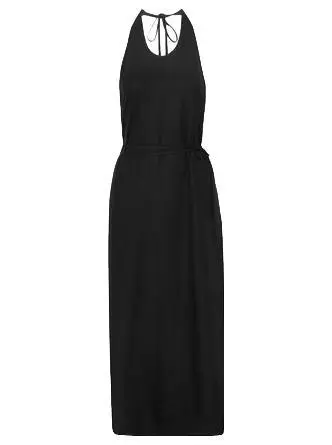 BASERANGE Midi Dress With Laces - Black