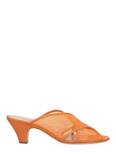 Casadei Sandals With Leather Trims - Orange