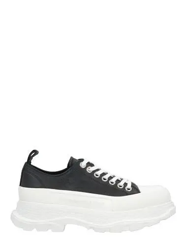 Alexander McQueen Sneakers In Leather - Black