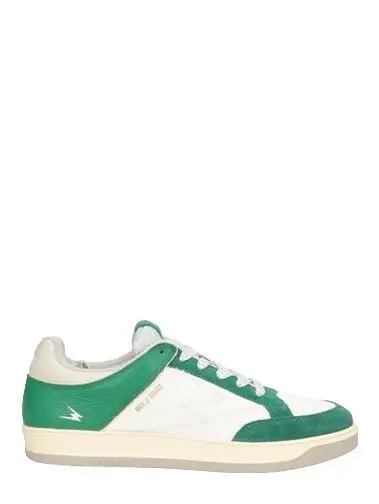 MOACONCEPT Sneakers Size Leather, Textile Fibers - Green