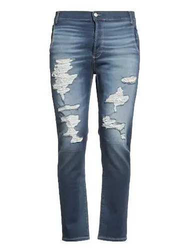 DANIELE ALESSANDRINI Cotton-elastane Pants - Blue