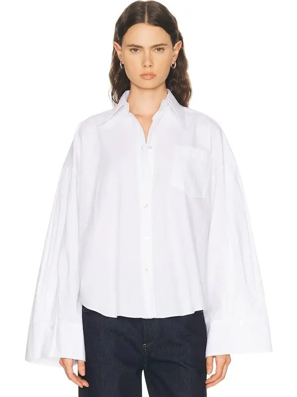 Blumarine Button-up Top - Natural White
