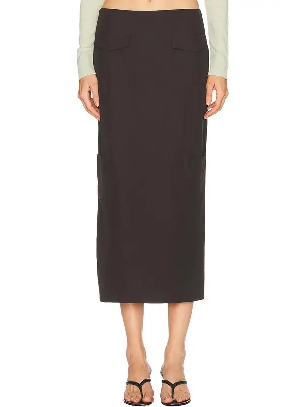 ALFIE Valletta Skirt - Chocolate