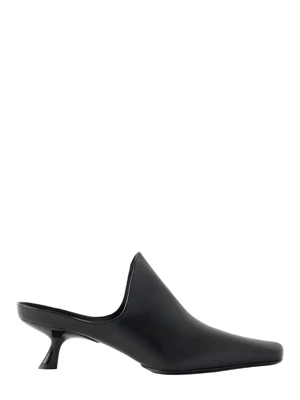 Loewe Emily Leather Mules - Black