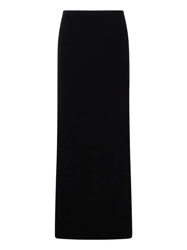 Eterne Emma Matte Jersey Midi Skirt - Black